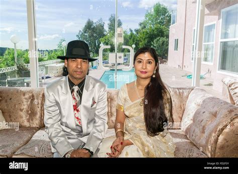 Los Angeles Ca February 20 Bikrim Choudhury And His Wife Rajashree