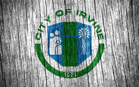 다운로드 4k 어바인의 국기 미국 도시들 어바인의 날 미국 나무 질감 깃발 어바인 플래그 어바인 캘리포니아 캘리포니아의 도시들 미국 도시 캘리포니아