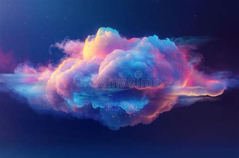Fusion Of Ai And Cloud Computing Stock Illustration Illustration Of