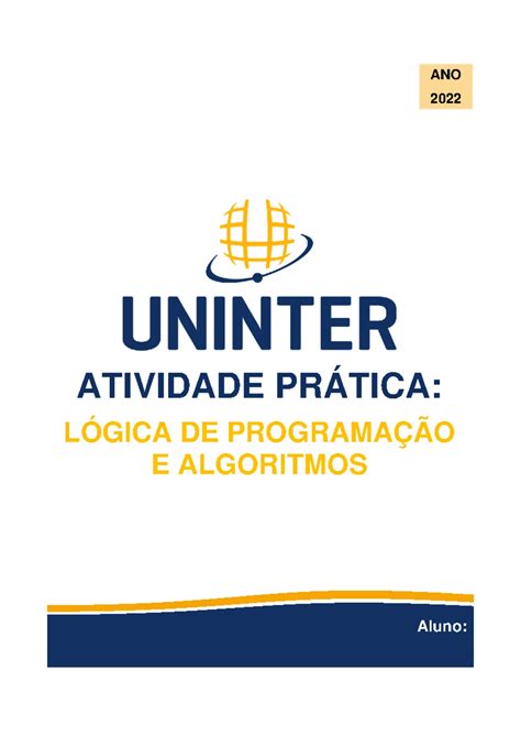provas 1 2 e 3 apol lógica de programação e algoritmos questão 1 10