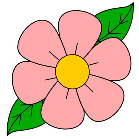 Flor Cor De Rosa Desenho Png Anime Keren