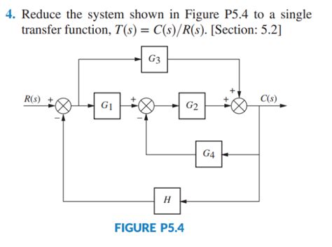 Solved Reduce The System Shown In Figure P54 To A Single