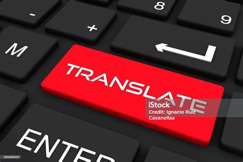 3d 렌더링 번역 키 비즈니스 및 기술 개념 배경이있는 검은 색 키보드 번역에 대한 스톡 사진 및 기타 이미지 번역 0명 가상현실 Istock