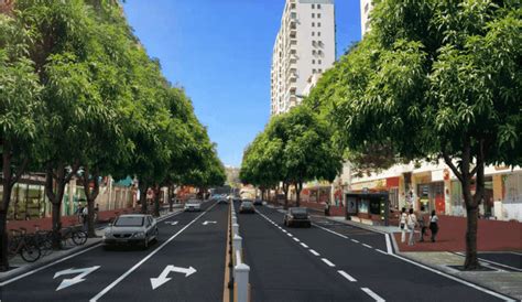 道路实景效果图ps方法路景设计网