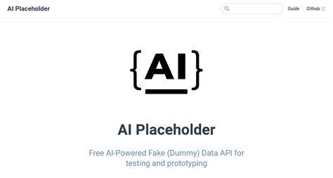 Ai Placeholder Free Ai Data Api For Dummy Data Futureen