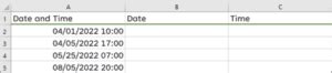 How To Separate Date And Time In Excel Easy Ways Spreadsheet Planet