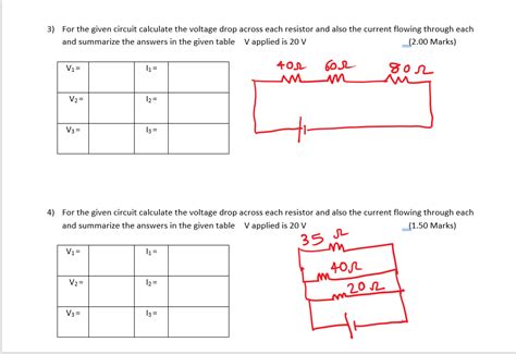 Solved For The Given Circuit Calculate The Voltage Drop Chegg