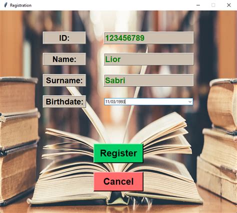 GitHub LiorSB LibrarySystem Library System Designed In Python By OOP With Tkinter For The GUI