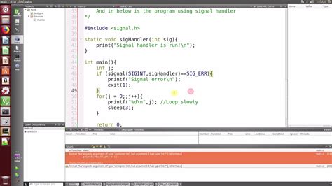 3 signal signal handler youtube