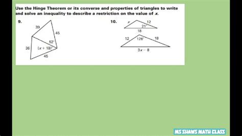 Hinge Theorem Examples Objects At Alexander Jarrett Blog