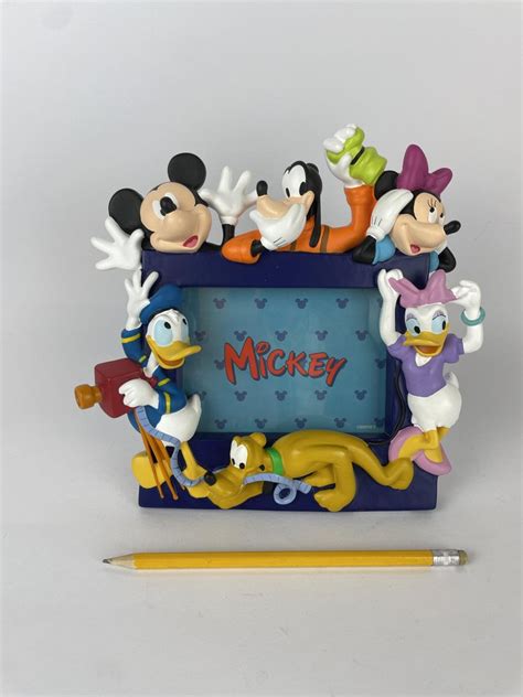 Disney Photo Frame With Six Relief Disney Characters 2010s For Sale At