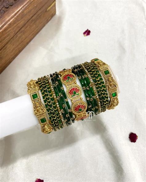 Traditional Glass Bangles From Rosin Bangles • South India Jewels
