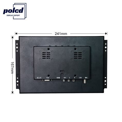 Polcd 10 4 Inch Custom Lcd Led Display Vga Open Frame Monitor For Industrial