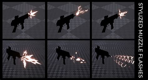 Stylized Muzzle Flashes Vfx Pack Real Time Vfx