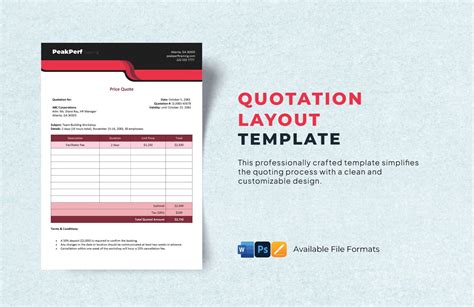 Free Editable Quotation Templates In Psd To Download
