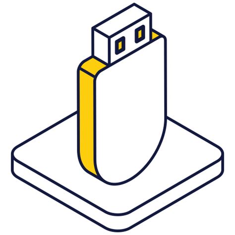 Usb Generic Color Lineal Color Icon