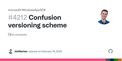 Confusion Versioning Scheme · Issue 4212 · Microsoftwindowsappsdk