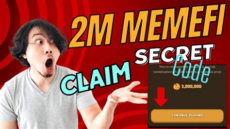 Memefi Today 2 000 000 Coins Code Memefi Secret Tap Combo Reward Memefi New Update Memefi