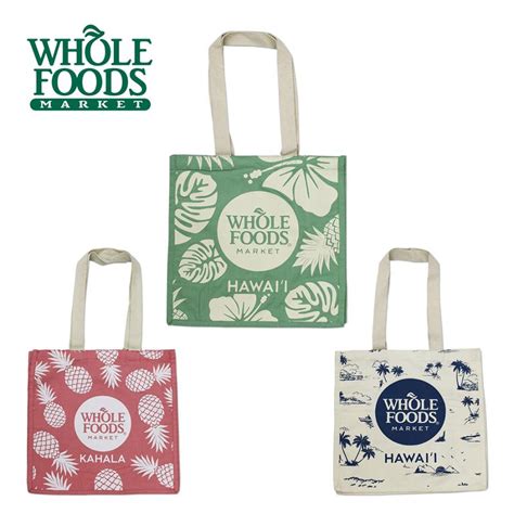 ハワイ直輸入☆whole Foo Dsmarket【ホールフーズ エコバック】トートバッグ オーガニック パイナップル 海外バッグ ホノルル