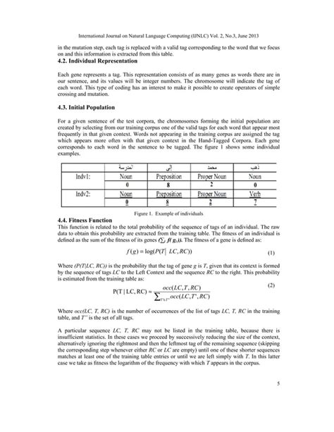 Genetic Approach For Arabic Part Of Speech Tagging Pdf