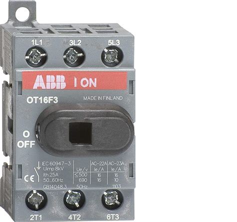 Abb Ot16f3 Disconnect Switch Non Fused 16a Industrial And Scientific