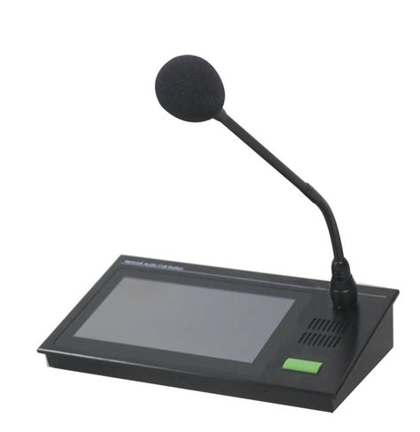 SIP PA System Control Station With 7 Inch Touch Screen Paging And Intercom Function SIP