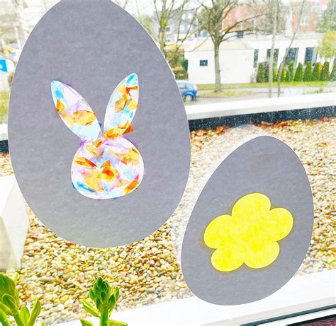 Osterbasteln Mit Kindern Fensterbilder Und Bastelvorlagen