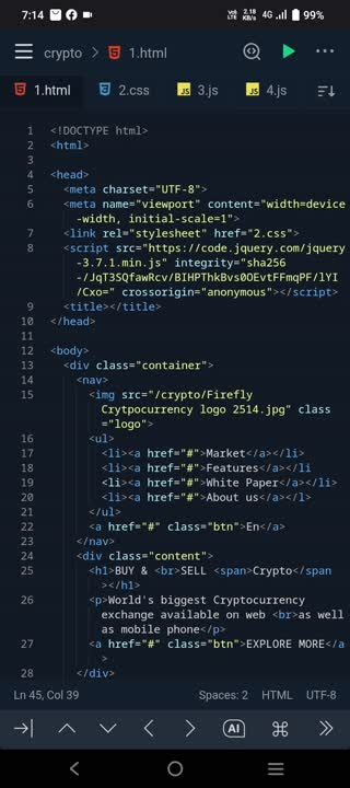 Arjun Karnan On Linkedin I Have Created A Cryptocurrency Website Using Tools Like Html Css And