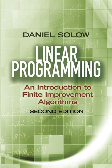 linear programming an introduction to finite improvement algorithms