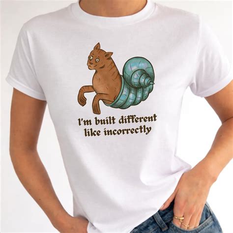 Funny Medieval Cat Seashell Meme Graphic T Shirt Whimsical Weird Folk
