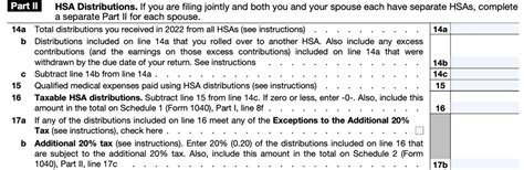 IRS Form Instructions A Guide To Health Savings Accounts