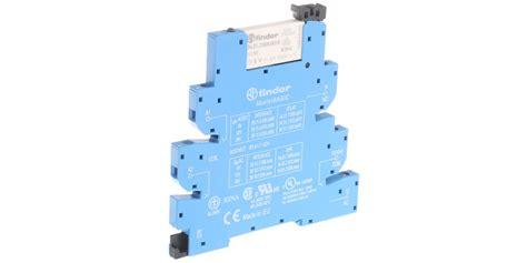 Finder 6V Ac Dc Coil Relay Interface Module SPDT 6A Switching Current DIN Rail Single Pole 39