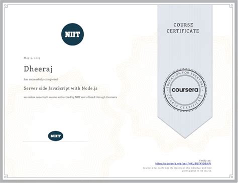 Dheeraj Raghav On Linkedin Nodejs Courseraniit Webdevelopment