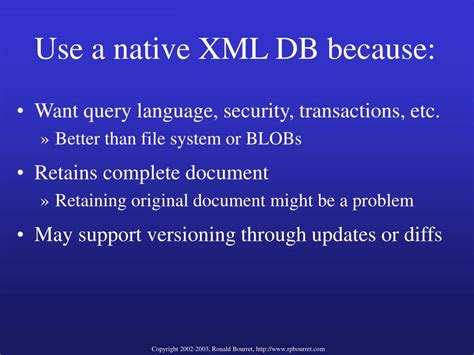 Ppt Native Xml Databases Powerpoint Presentation Free Download Id