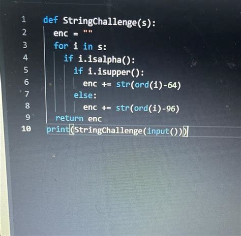 Solved Stringchallenge Stx Take The Str Parameter And