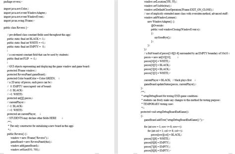 I Need To Create A Reversi Game Program With Java