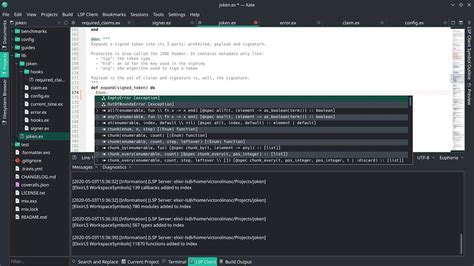 Elixir Editing On Kdes Kate Editor With Elixir Ls Integration Chat Discussions Elixir