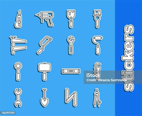 선 그리기 나침반 캘리퍼 또는 캘리퍼 및 스케일 페인트 롤러 브러시 퍼티 나이프 쇠톱 클램프 도구 문구 및 조정 가능한 렌치