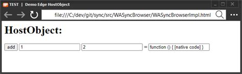 problems when accessing host object added with addhostobjecttoscript