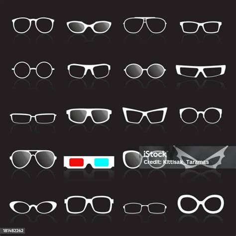 글라스잔 프페임 인명별 아이콘이 검은색 배경 벡터 일러스트레이션 3차원 형태에 대한 스톡 벡터 아트 및 기타 이미지 3차원 형태 개인 장식품 검은색 Istock