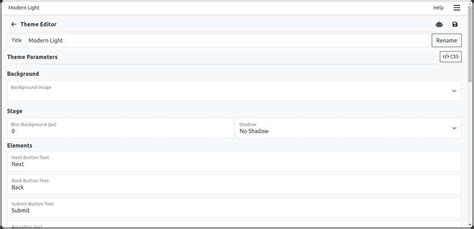 Theme Editor Aliveforms Docs