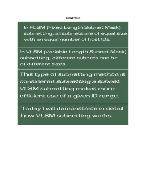 Subnetting Example Pdf