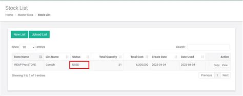 import upload goods receipt document upload stock using stock list