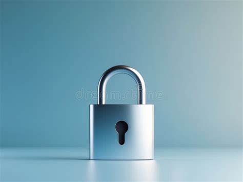 Digital Security Concept With Padlock Symbol On Blue Background Stock Image Image Of Padlock