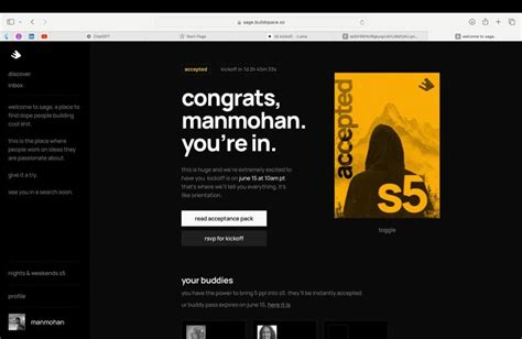 Manmohan Singh Bisht On Linkedin Buildspace Nightsandweekends S5