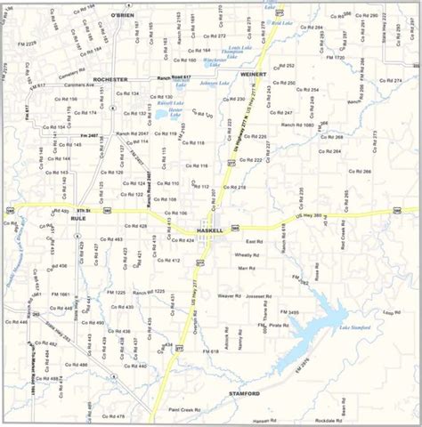 Haskell County Map Texas Us County Maps