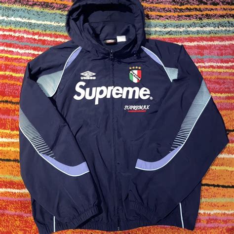 Supreme X Umbro Italy Track Jacket Size L Fits Depop