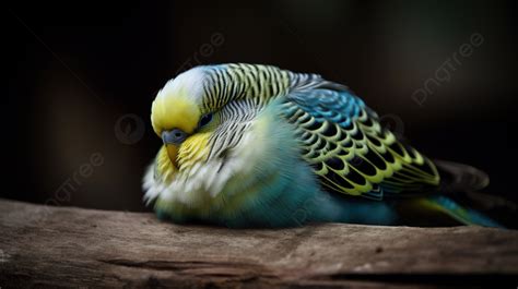 파란색과 노란색 새가 바위에 누워 편안해 보이는 잉꼬 고화질 사진 사진 새 배경 일러스트 및 사진 무료 다운로드 Pngtree