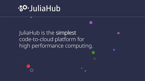 Juliahub The Best Way To Run Large Scale Computing In The Cloud Youtube