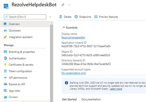 Enabling Api Permissions Existing App For Sharepoint Crawl Rezolve Docs